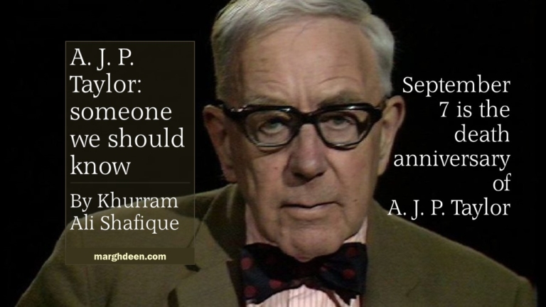 A. J. P. Taylor: someone we should know – Marghdeen